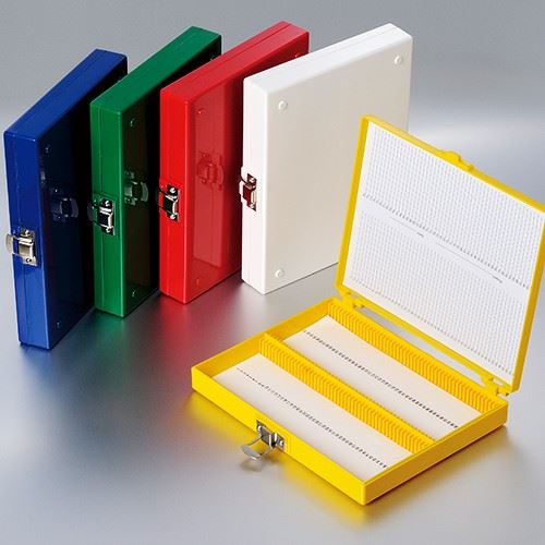 25-place 100-place Cajas de almacenamiento de portaobjetos para ...